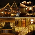 Fanhua-Icicle Lights for Outside, 40 FT 432 LED Icicle Christmas Lights ...