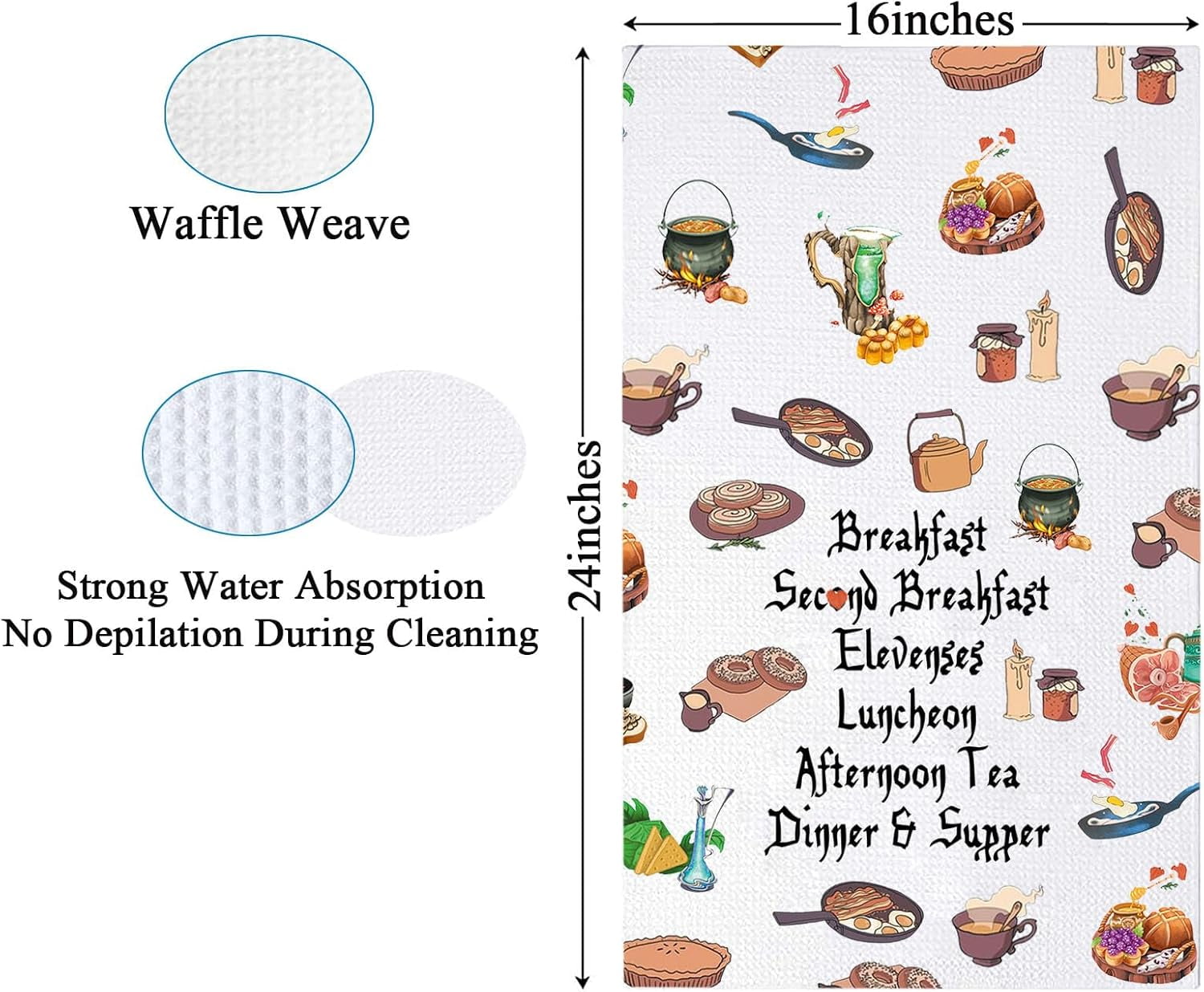 Fanhua-Movie Inspired Kitchen Decor Breakfast Kitchen Dish Towels ...