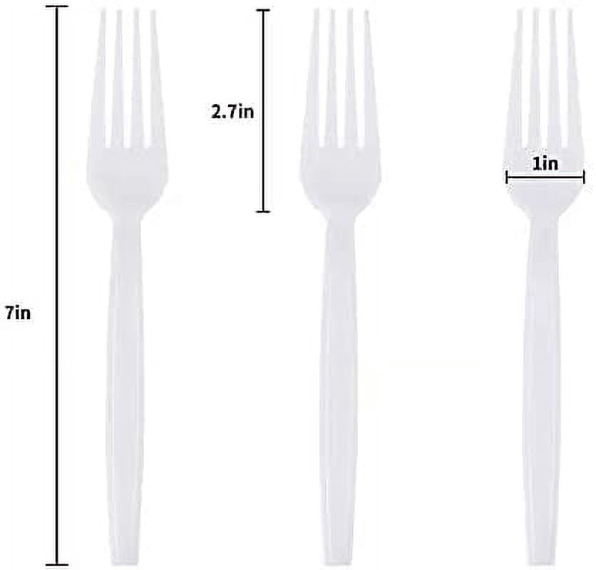 Fanhua-Plastic Forks Disposable Individually Packaged Forks White 7Inch ...
