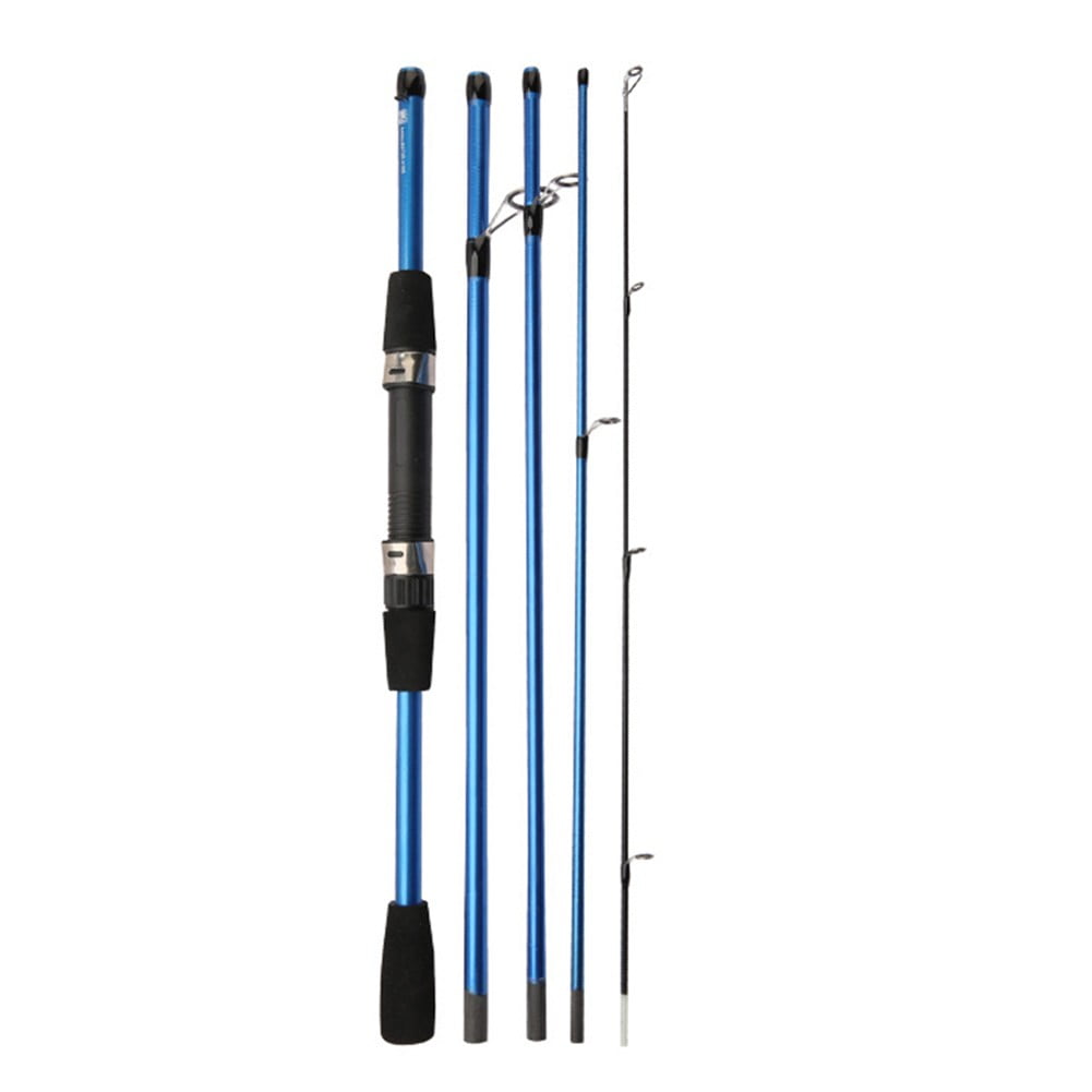 Fanjie 1.8M/2.1M Portable Carbon Fiber Multi Section Fishing Lure Rod ...