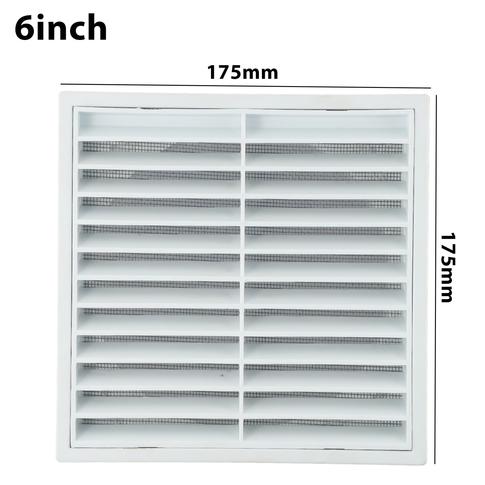 Fanjie 100/125/150Mm Air Ventilation Cover Louver Ducting Ceiling ...