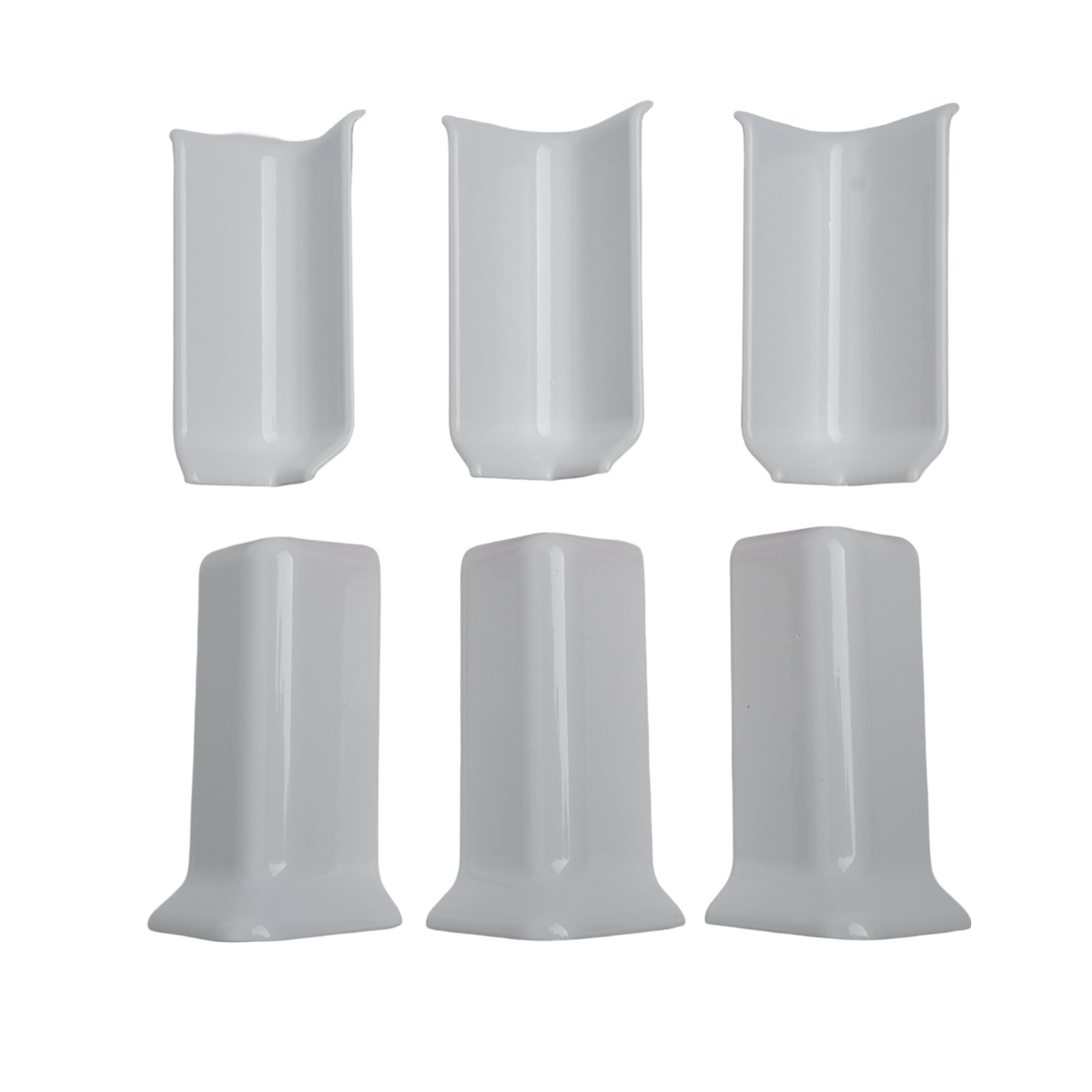 Fanjie 6Pcs Baseboard Corner Blocks Trim 3 Inside And 3 Outside Corners ...