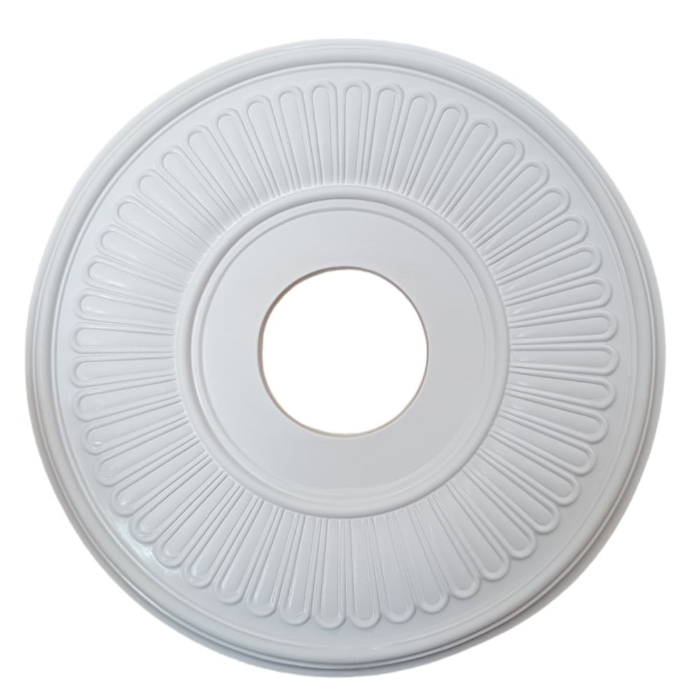 Fanjie Home Round Split Medallion Pu Decorative Ceiling Fan Light ...
