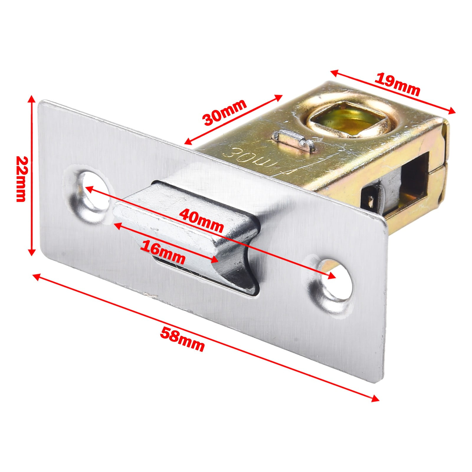 Fanjie Tubular Latch 30/35/40/45Mm Zinc Alloy Flat Mortice Door Tubular ...