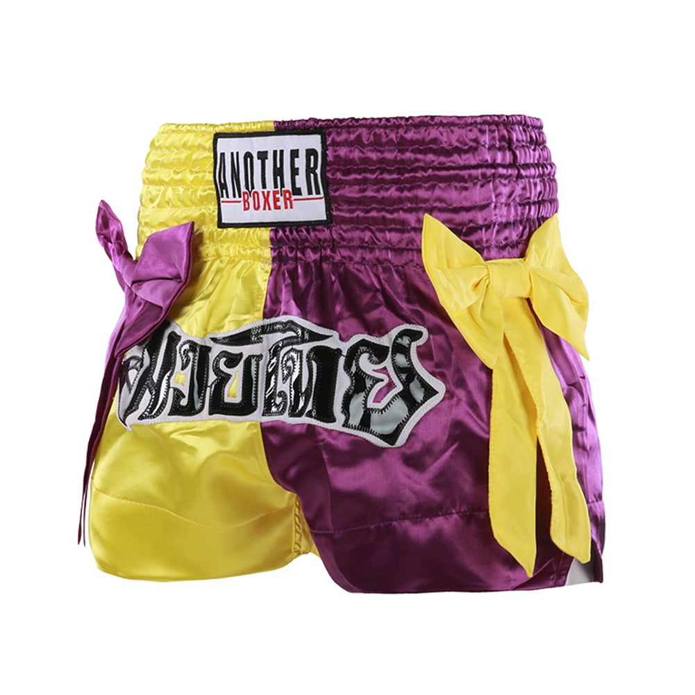 Fanjie Unisex Boxing Shorts Mma Muay Thai Pants Embroidery Boxing ...