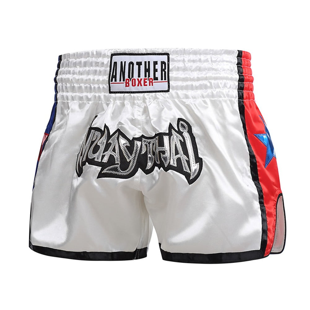 Fanjie Unisex Boxing Shorts Mma Muay Thai Training Trunks Fitness ...