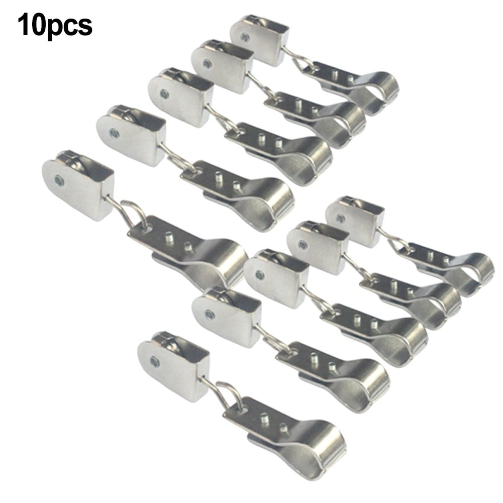 Fankenuo 10PC Heavy Duty 304 Stainless Steel Pulley & Clamp For Shade ...