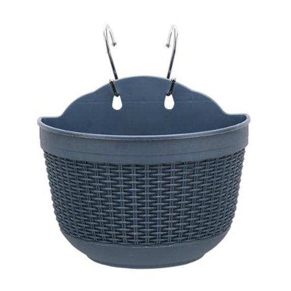 Fankenuo 2PC Plastic Wall-Mounted Semicircular Flower Pot Wall-Mounted ...