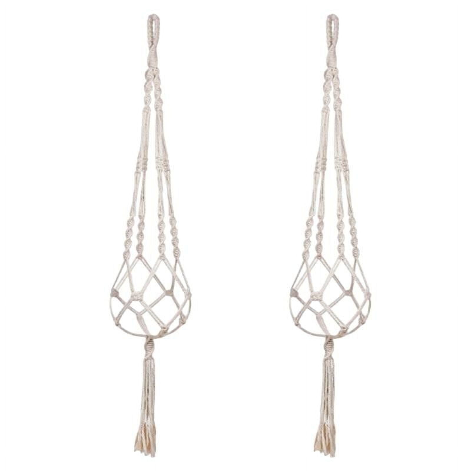 Fankenuo 2PCS Garden Hemp Rope Hanging Basket Combination Kit Flower ...