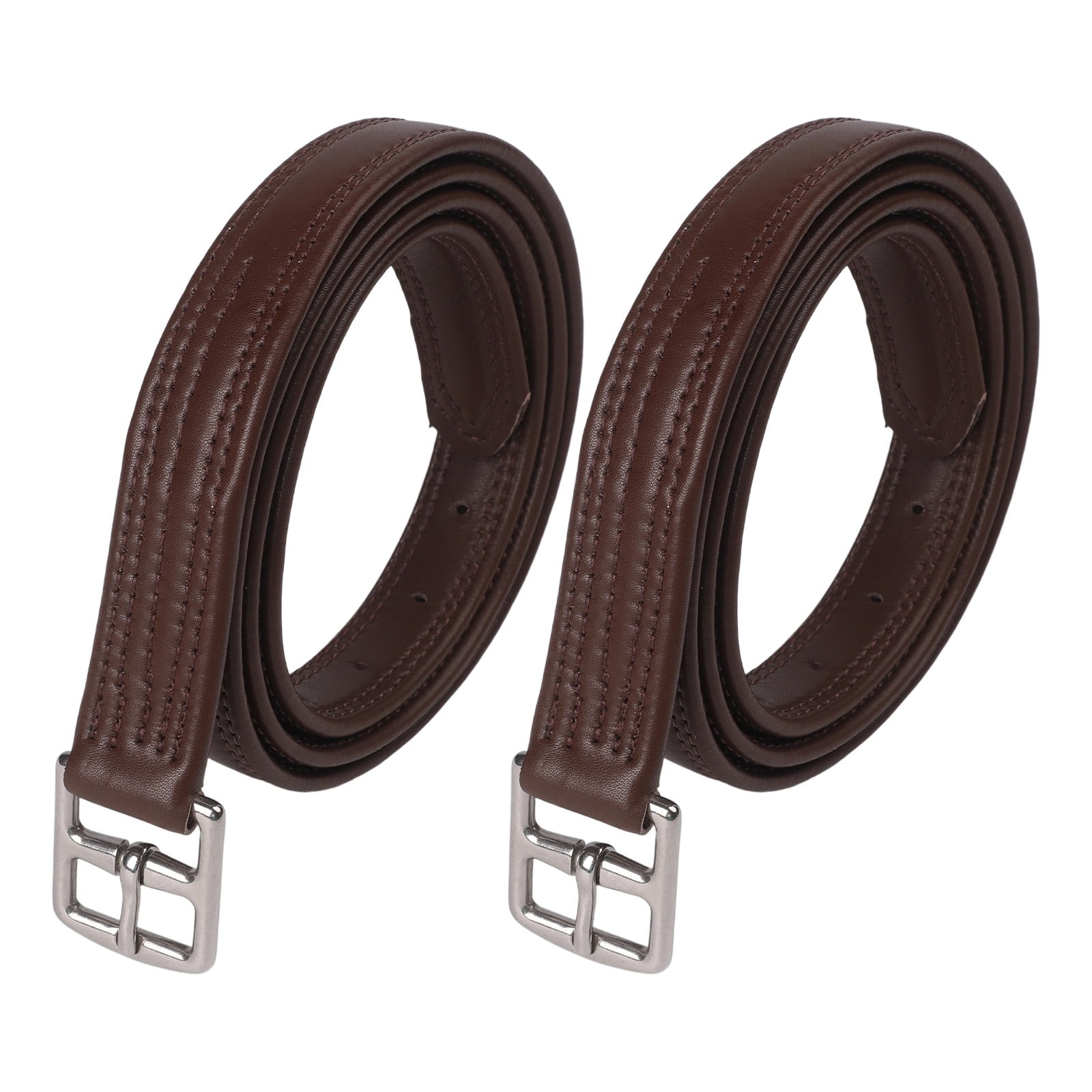 Fankenuo 2pcs Leather Stirrup With Stainless Steel Hardware Soft Stirrup Strap Horse Stirrup ...