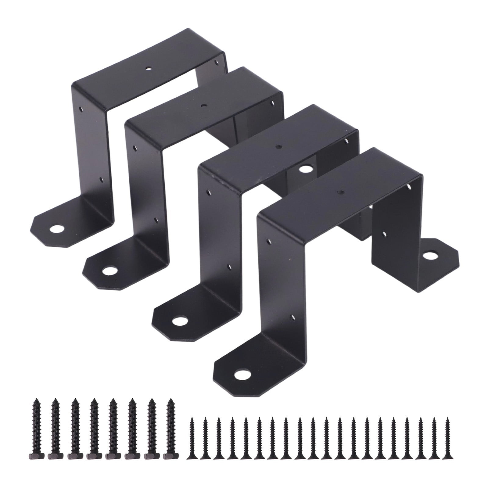 Fankenuo 4PCS Deck Fence Post U Bracket Fence Post Brackets Heavy Duty ...