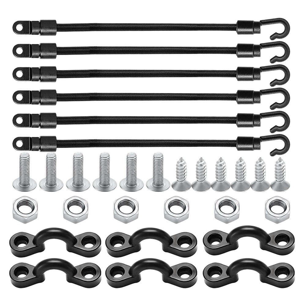 Fankenuo 6 Set 18 Inch Fishing Rod Straps for Boat Deck Fishing Rod Tie ...