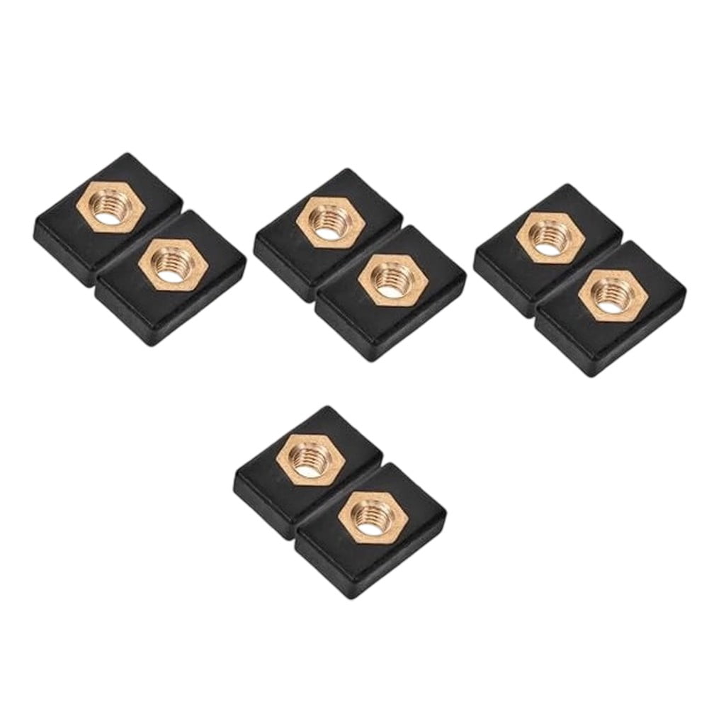 Fankenuo 8PCS Boat Slide Track Nut Block Nylon and Brass M6 Screw Hole ...