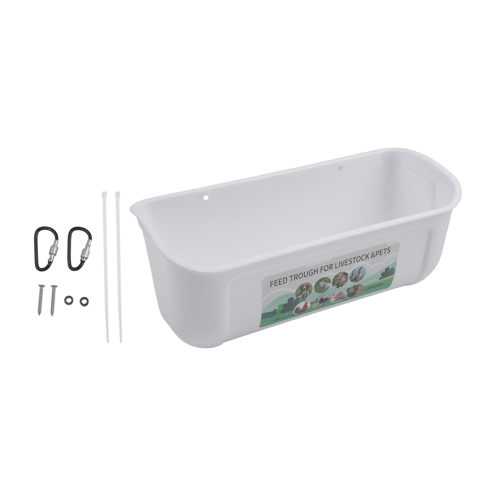 Fankenuo Hanging Chicken Feed Trough For Poultry Fence Feeding Basin ...