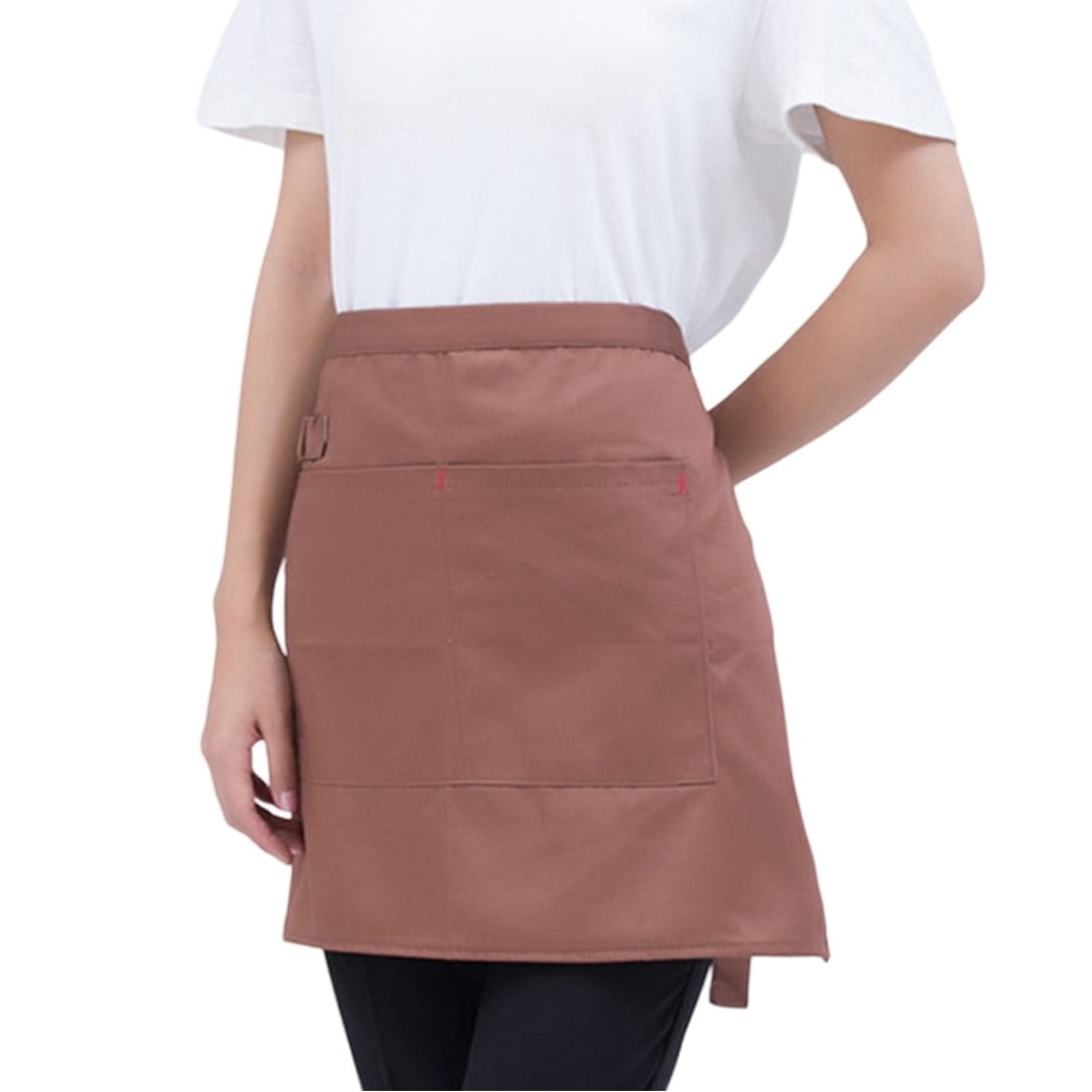 Fankenuo Men's Women's Short Black Apron For Western Restaurant Cafe ...