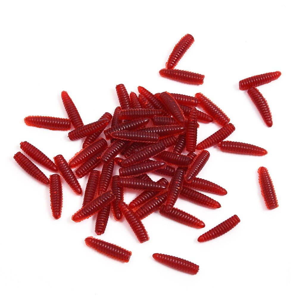 Fankenuo Outdoor Fishing Lures Soft Rubber Worm Bait - 60pcs/pack ...