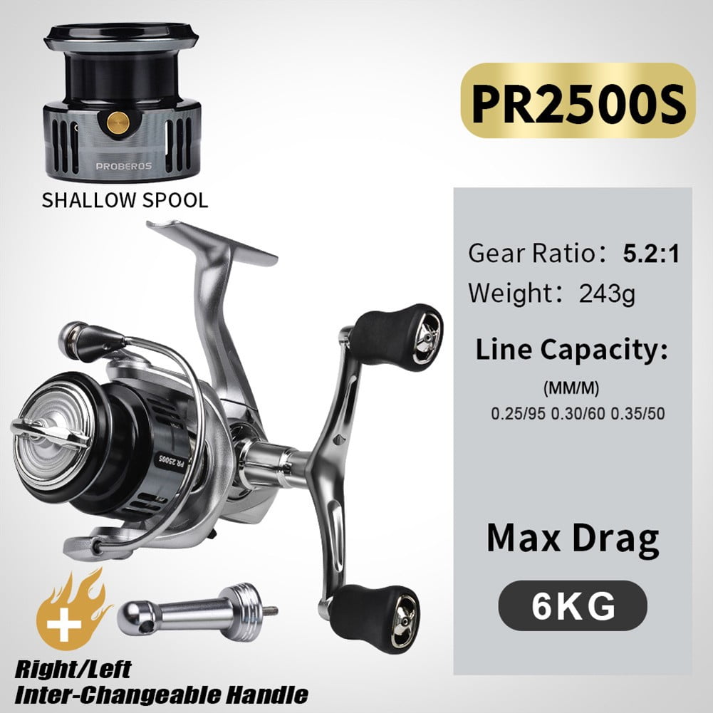 Fankenuo Outdoor Fishing PR Series Fishing Reel - 7+1BB, 5.2:1 Ratio ...