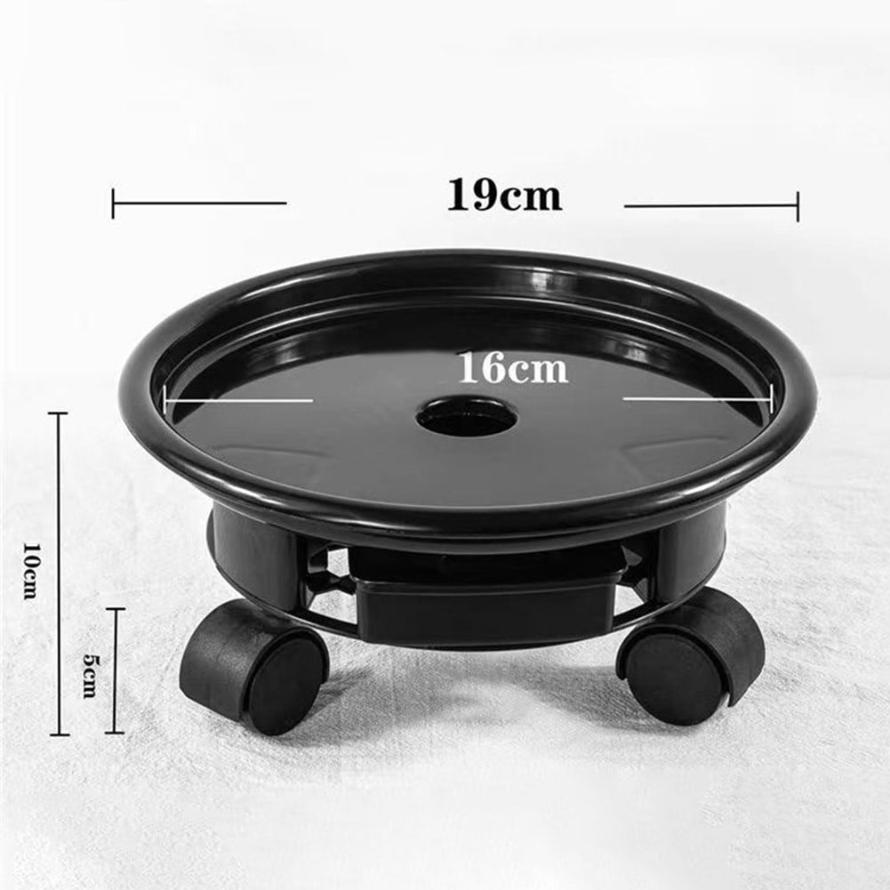 Fankenuo Plant Pot Saucers Round Black Deep Strong Plastic Base Water ...