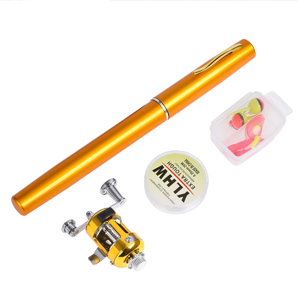 Fankenuo Portable 1M Pen Fishing Rod Kit with Reel - 6 Colors Available ...