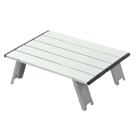 SunnyFeel Aluminum Folding Camping Table, 18 Inch Side Table Small ...