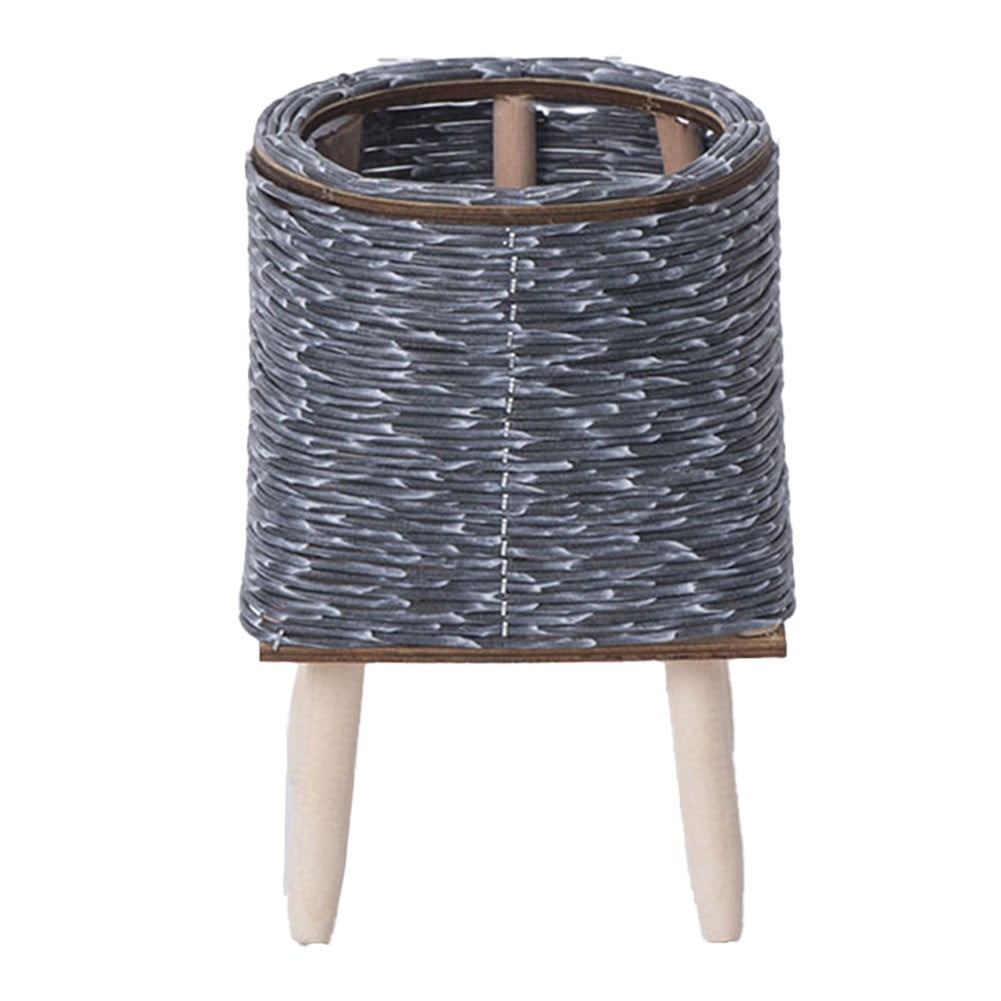 Fankenuo Rattan flower pot triangle bracket living room desktop plant ...