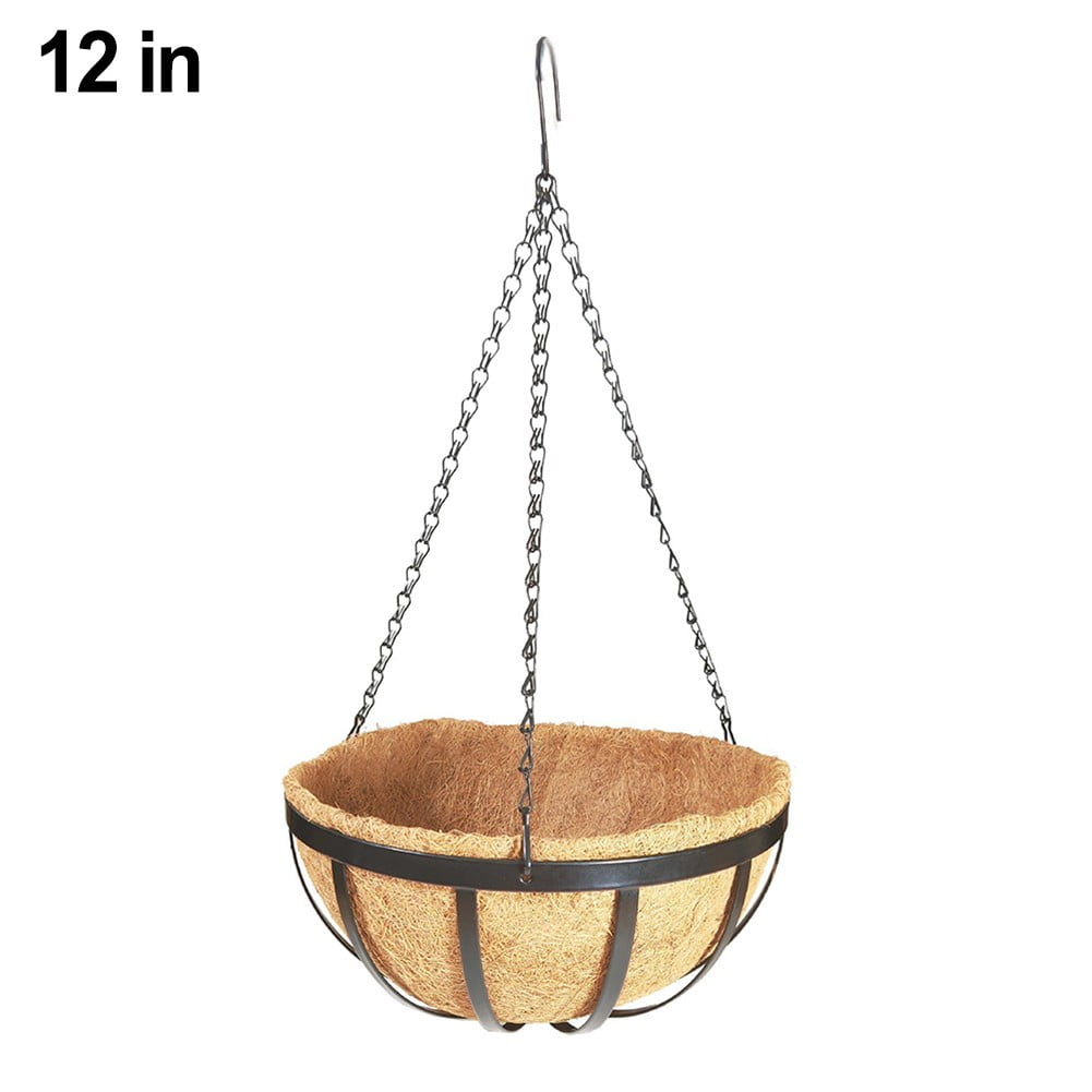 Fankenuo Stylish Metal Coconut Hanging Basket for Indoor & Outdoor ...