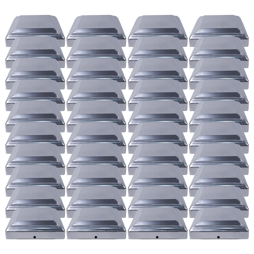 Fankenuo Weatherproof For 4x4 Inch Silver Fence Post Covers for Garden ...