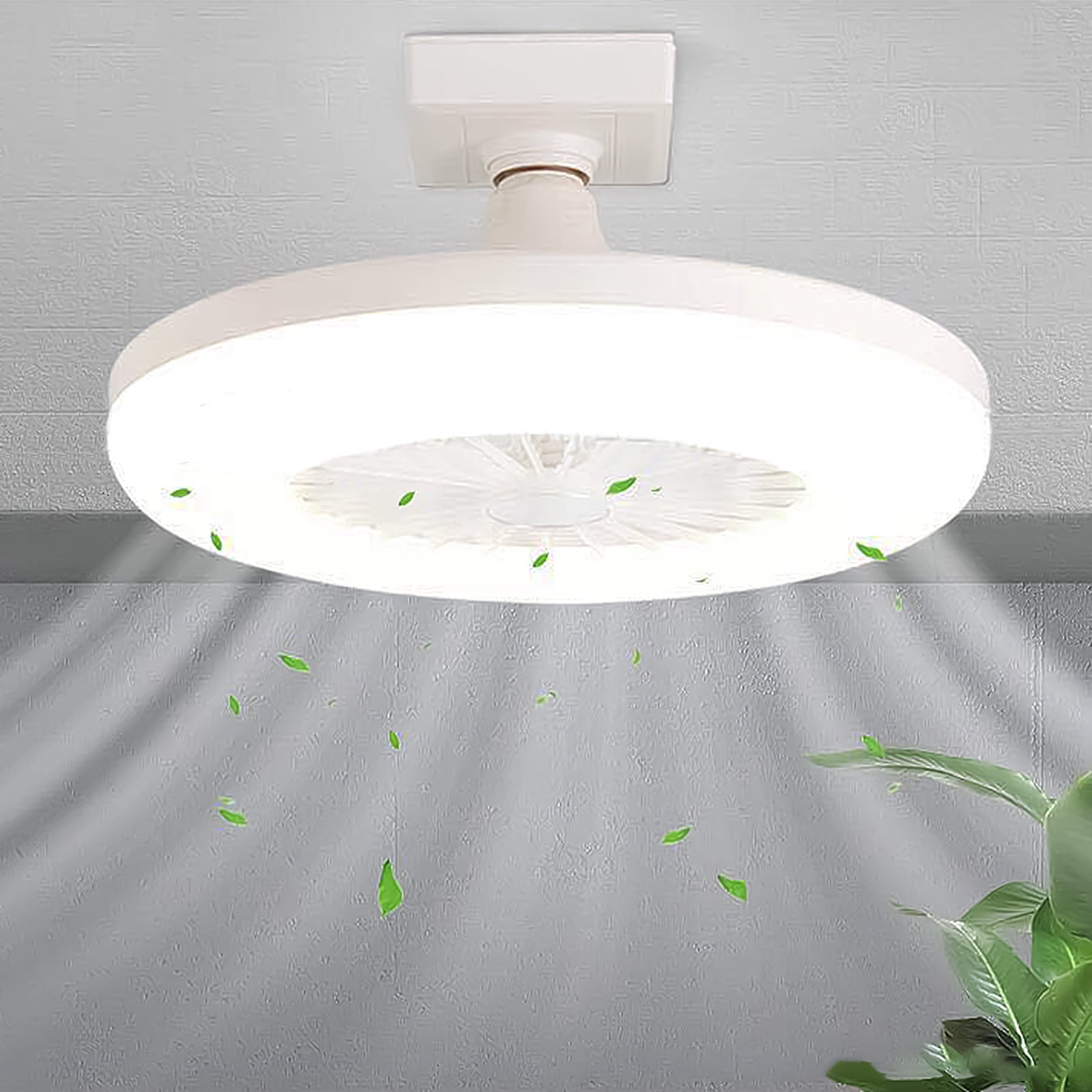 Fankiway Ceiling Fan with Lights Enclosed Low Fan Light Ceiling Light ...