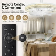 Fankiway Ceiling Fan with Lights Enclosed Low Fan Light Ceiling Light ...