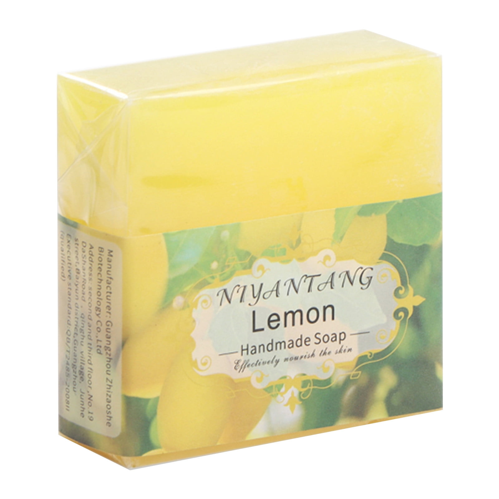 Fankiway Handmade Lemon Esssence Oil Bath Soap, Lemon Flower Scented ...
