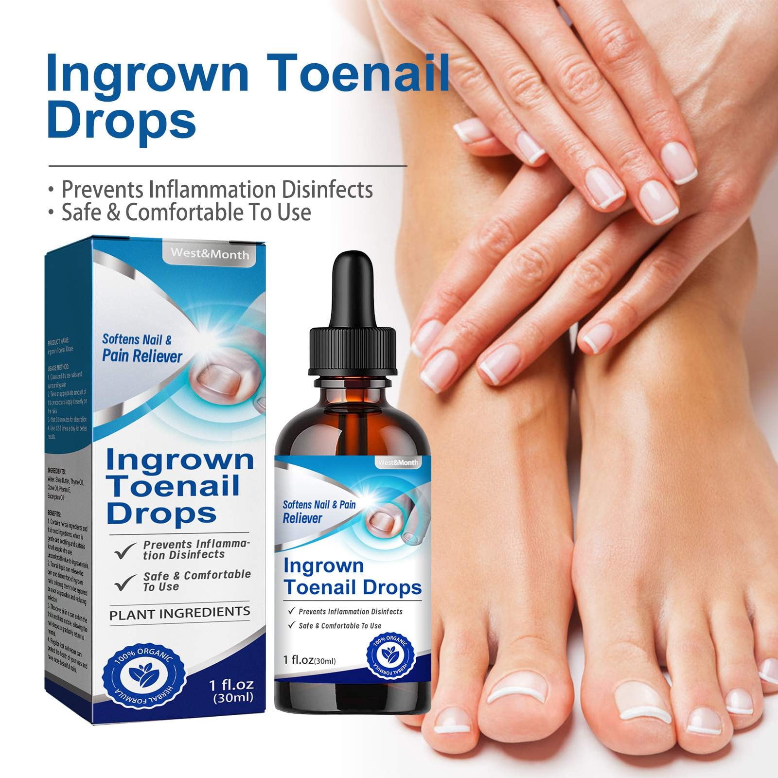 Fankiway Ingrown Toenail Drops Nail Care And Treatments 30ml - Walmart.com