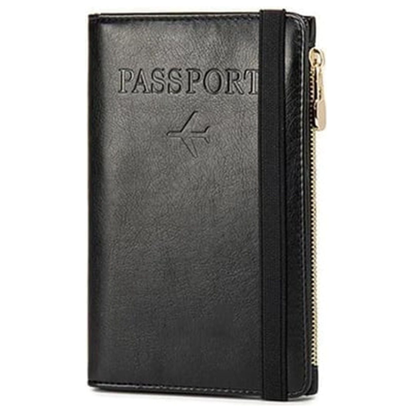 Fankiway Leather Passport Holder Travel Wallet For Men And Women ...