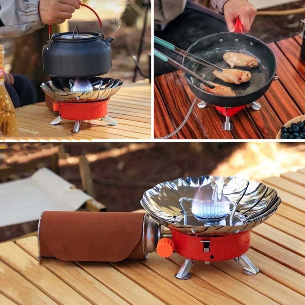 Fankiway Portable Camping Stove, Butane Stove with Hose, Outdoor ...