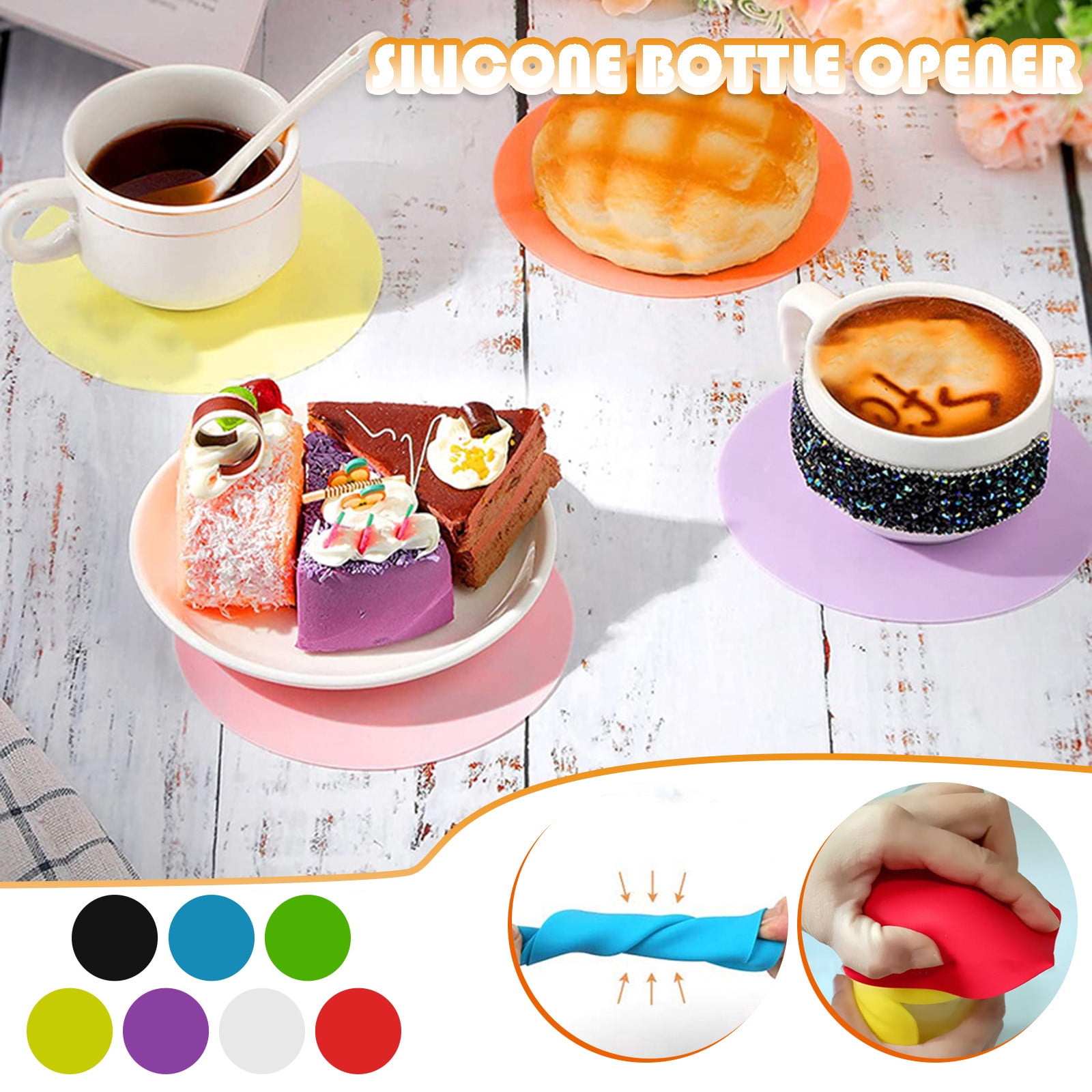 Fankiway Rubber Jar Opener Gripper Pad-Jar Opener for Weak Hands ...