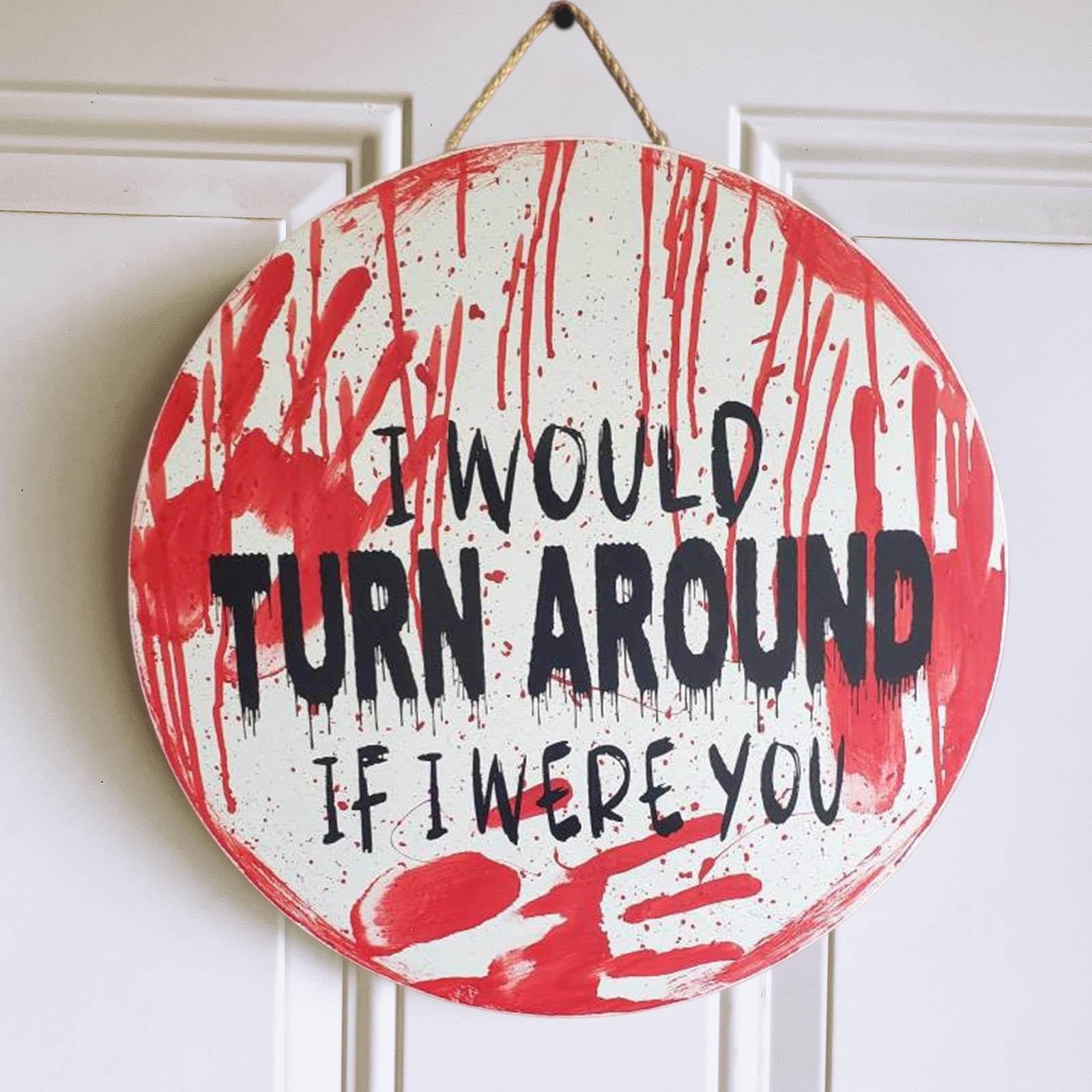 Fankiway The Scary Welcome Sign At The Front Door Is Decorated with ...