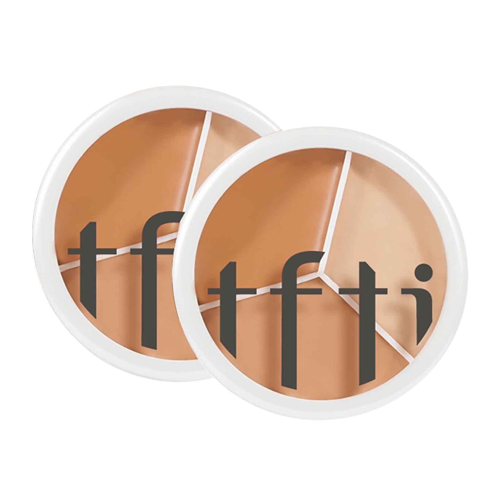 Fankiway Three-color Concealer, Concealer Disc to Cover Face Spots ...