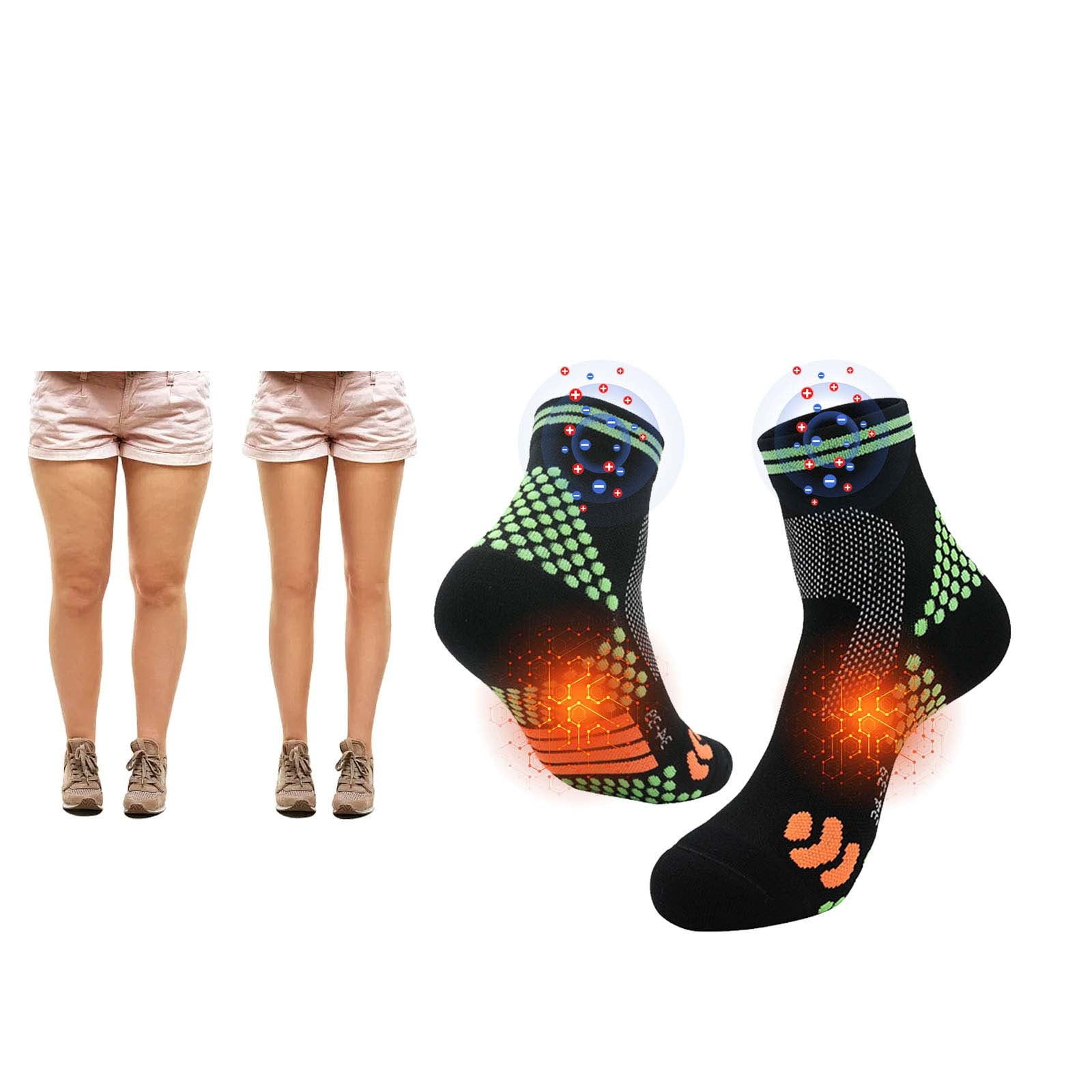 Fankiway Unisex Breathable Sport Socks, Compression Running Socks ...