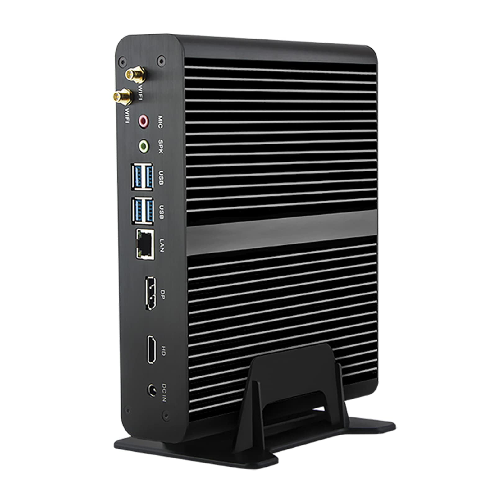 Fanless Mini PC, Kinupute Desktop Computer i7-8565U 1.8-4.6GHz, Windows ...