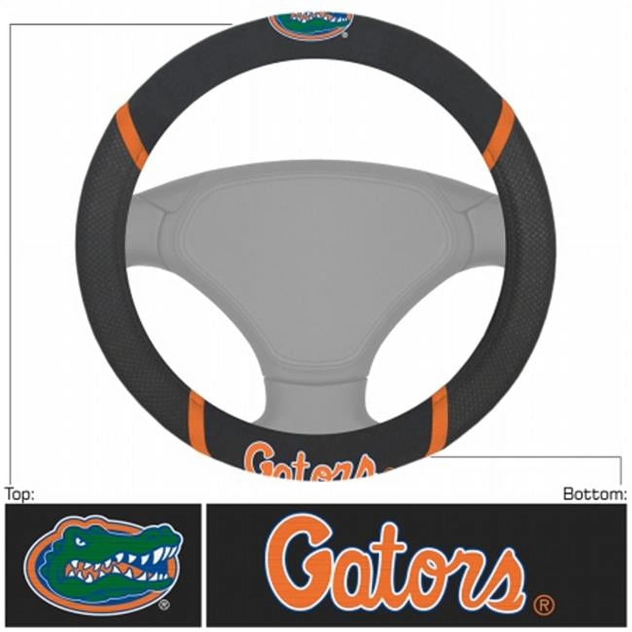Fanmats 14810 Florida Gators Embroidered Steering Wheel Cover - Walmart.com