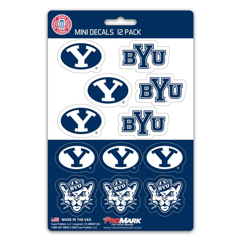 Fanmats 61155 BYU College Team Mini Decal 12-pk - Walmart.com