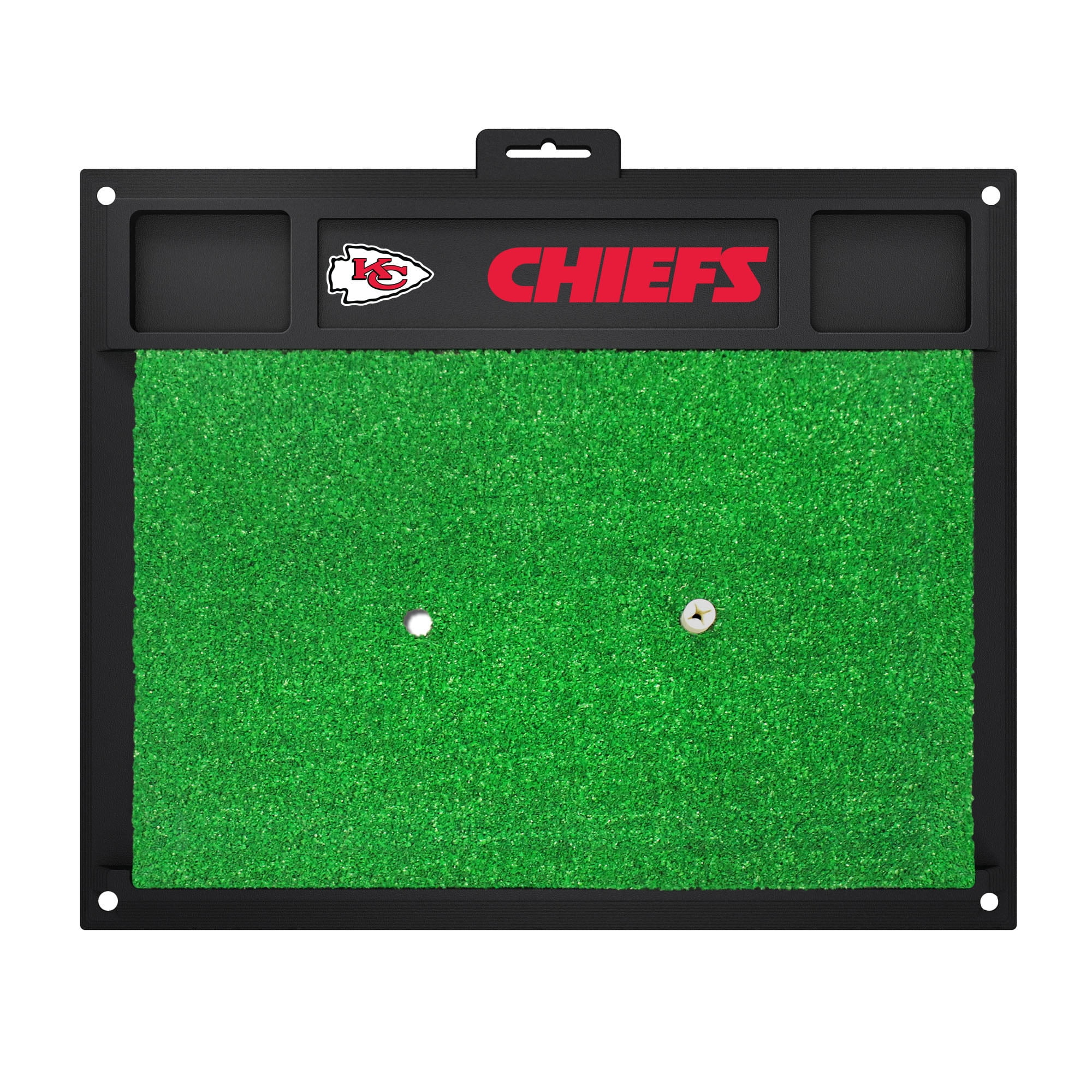 Free Shipping! NFL Kansas City Chiefs Golf Hitting Mat 20" x 17" with ...
