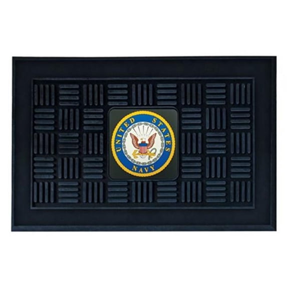 Fanmats . Navy Medallion Door Mat - 13407 - Walmart.com