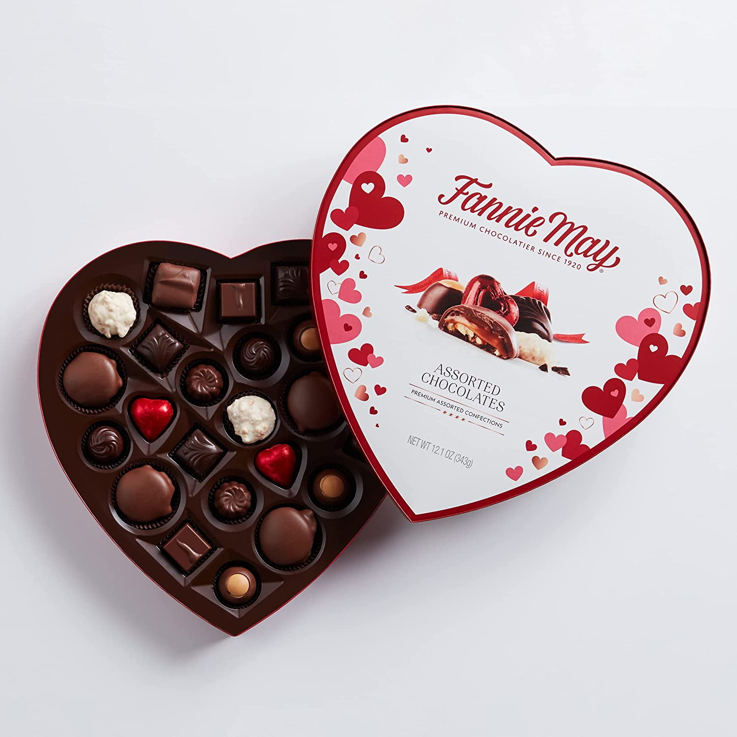Fannie May, Assorted Chocolate Candy, Valentine's Day Gift, 12.1 Oz ...
