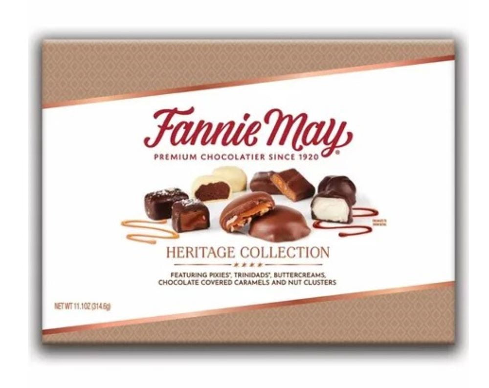 Fannie May Heritage Assortment - 11 OZ Premium Assorted Milk and Dark ...