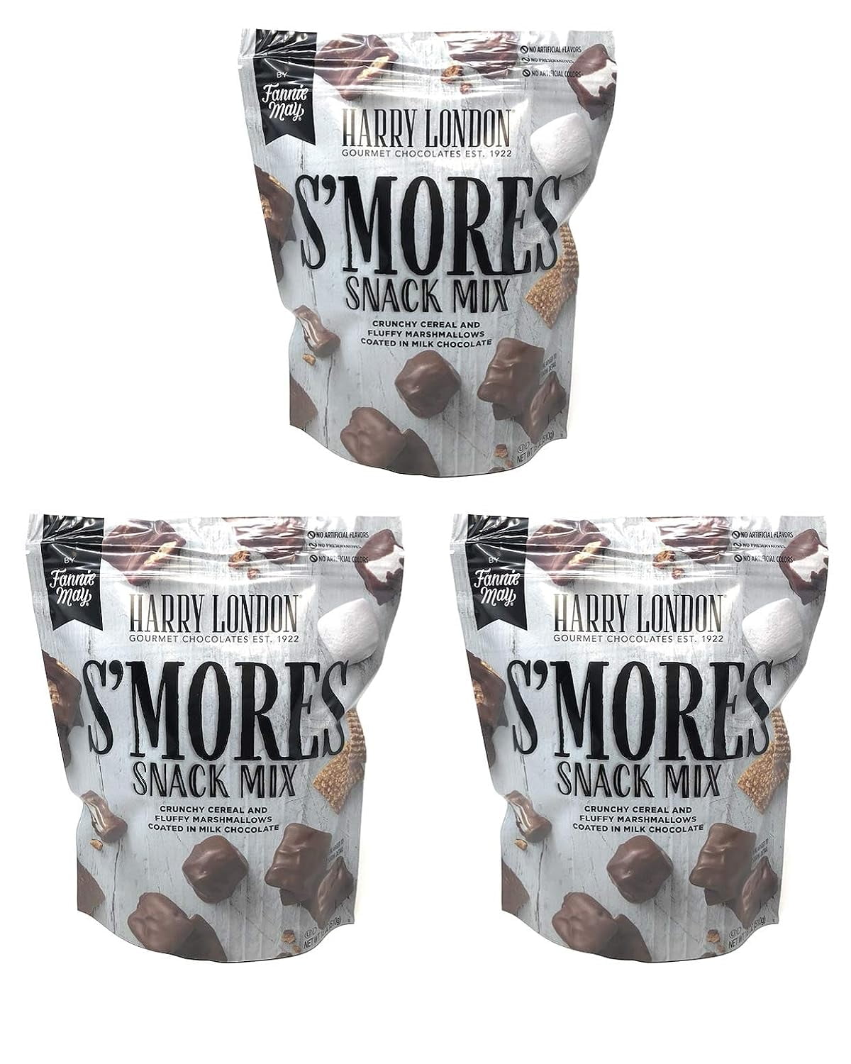 Fannie May S'mores Snack Mix (18 Ounce) (3 Pack) - Walmart.com