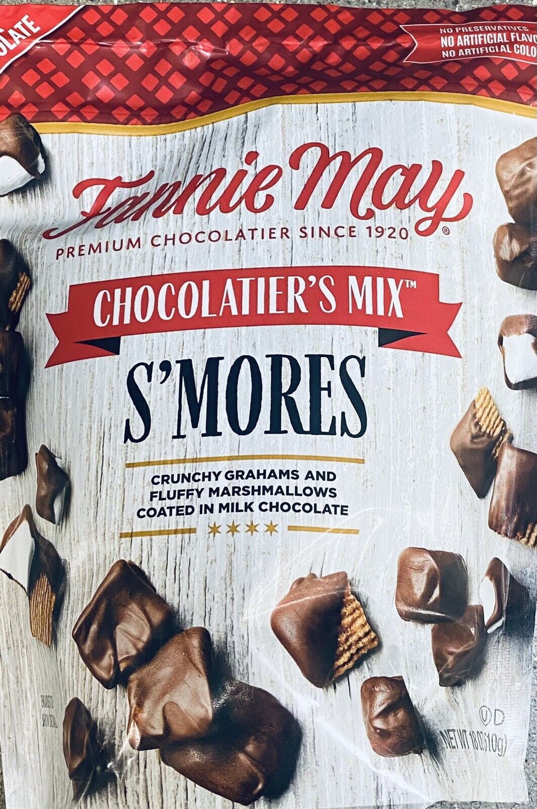 Fannie May S'Mores Snack Mix, Milk Chocolate, Butterscotch with Sea ...