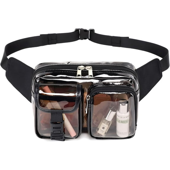 Fanny Pack Clear Stadium Bag Fashion See Through Waist Pack Transparent ...