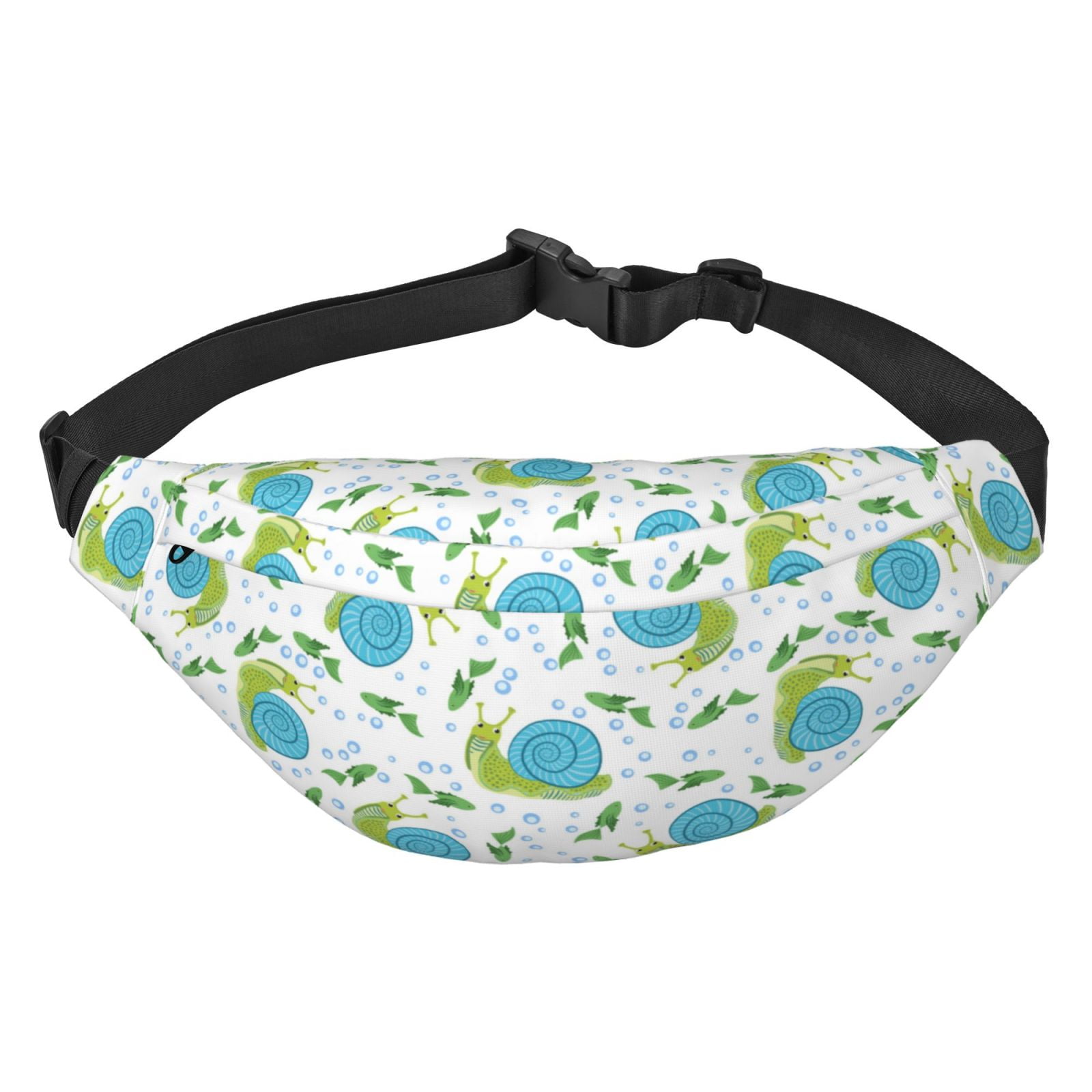 Fanny Pack For Women Men, Blue Green Slug Fish Waterproof Sling Belt ...