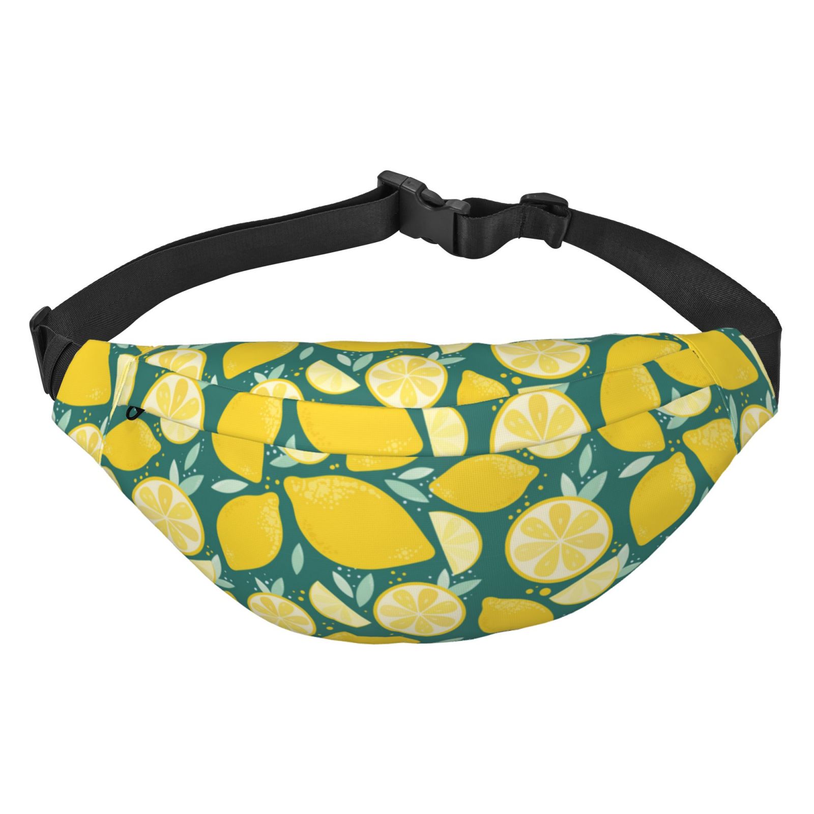Fanny Pack For Women Men, Cartoon Lemon Leaves Print Waterproof Sling ...