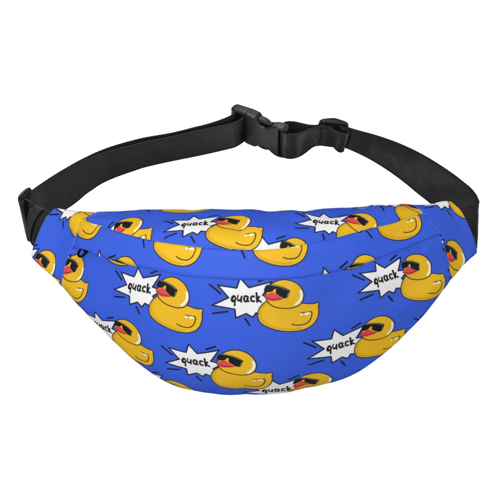 Fanny Pack For Women Men, Funny Cartoon Cute Duck_A Waterproof Sling ...